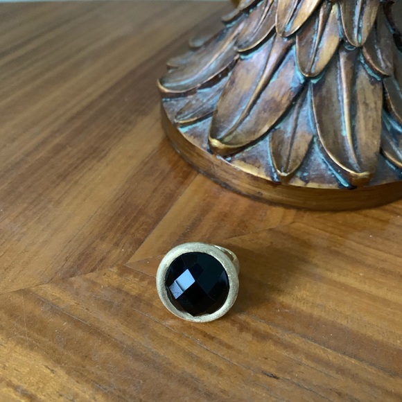 Technibond | Jewelry | Technibond Black And Gold Large Ring Size | Poshmark